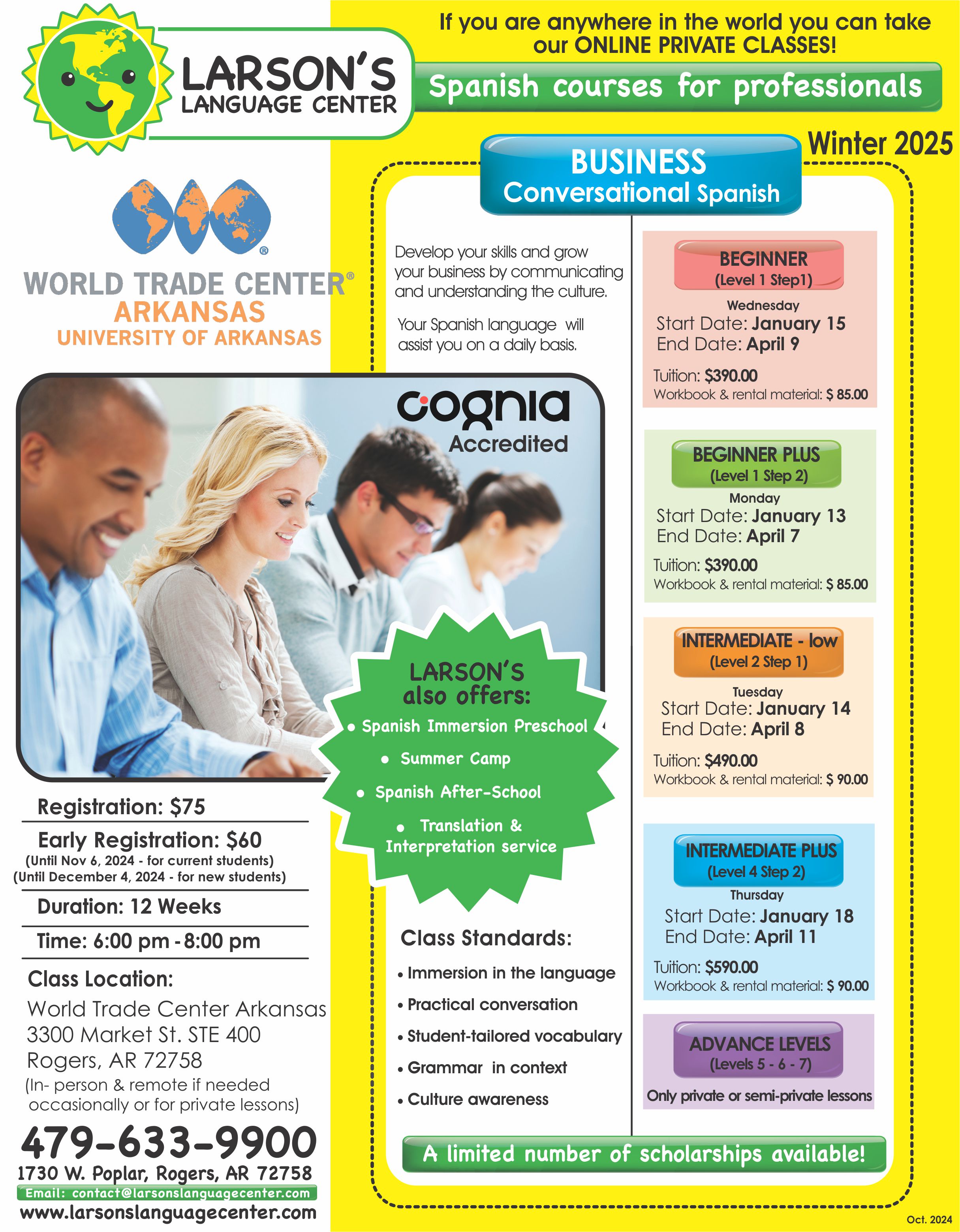 Conversational Spanish Language Courses for Professionals | Rogers ...